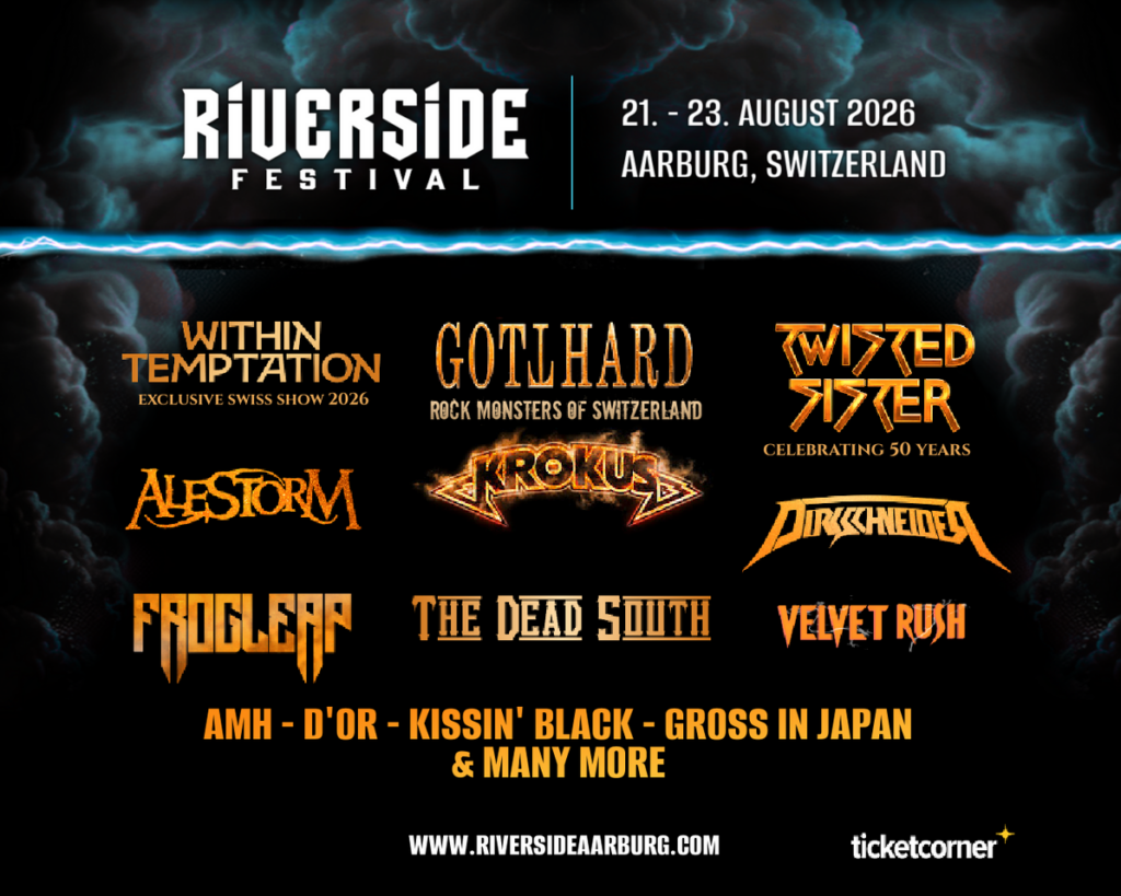 Riverside Festival/Route 66 in Aarburg/CH – ALESTORM ergänzen neben ...